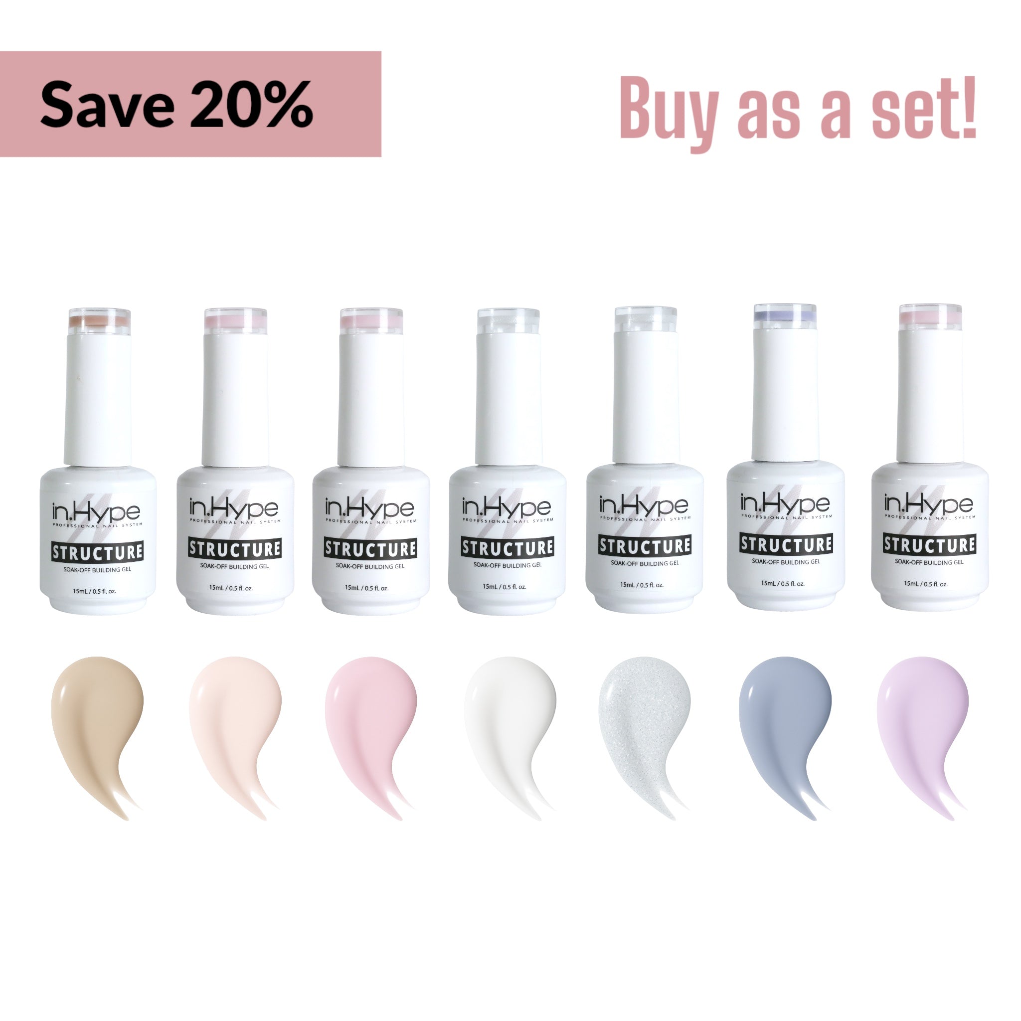 Structure Gel / Liquid builder Gel SET #1 – In.Hype Nails